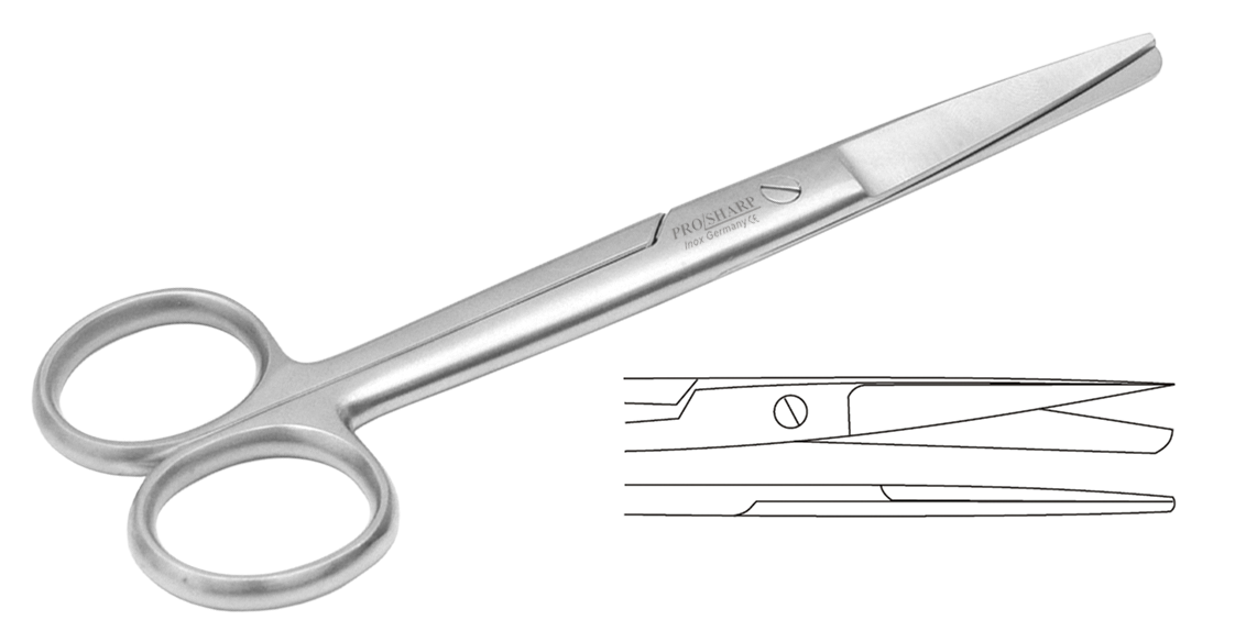 Operating Scissors 14.5cm Straight Sharp/Blunt – ProSharp Podiatry ...